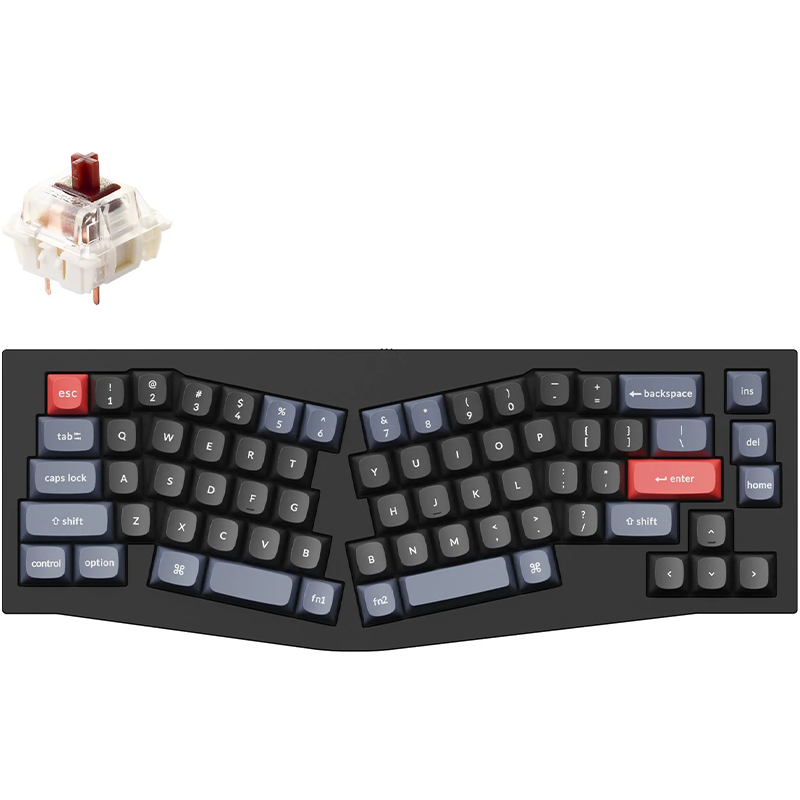 კლავიატურა Keychron Q8 ANSI 96% 100 Key Black Full Assembled Knob ...